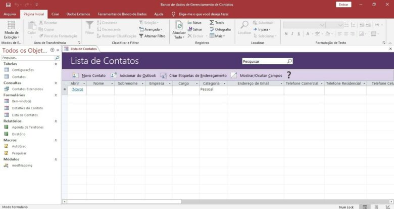 Curso de Access Básico | Clínica de Matemática